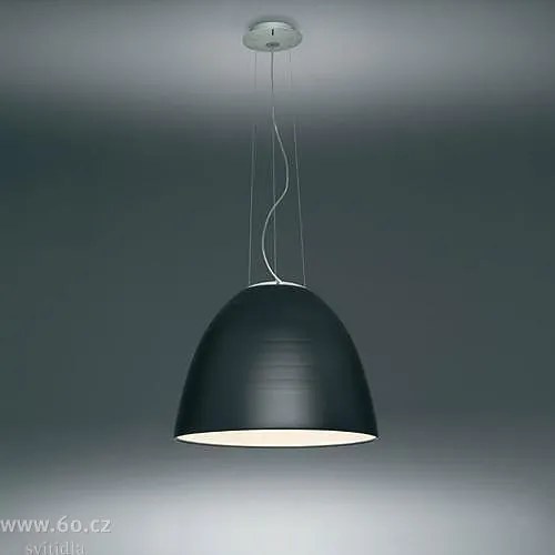 Artemide A240600 Nur Halo Anthracite grey, závěsné svítidlo s nepřímým osvětlením, 1x205W E27, antracit, prům. 55cm