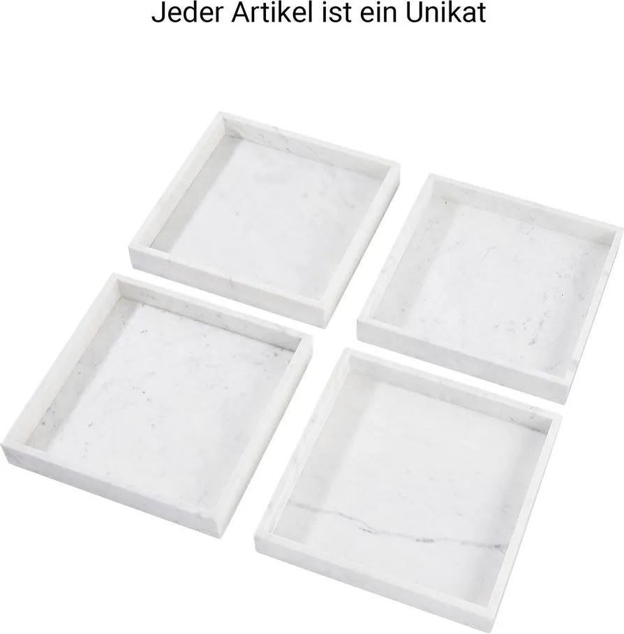 MARBLE Mramorový tác - bílá