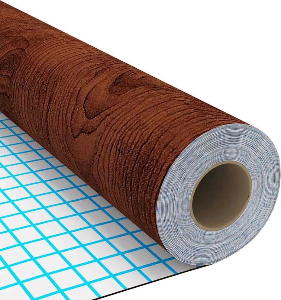 Samolepící tapeta na nábytek tmavý dub 500 x 90 cm PVC 146117