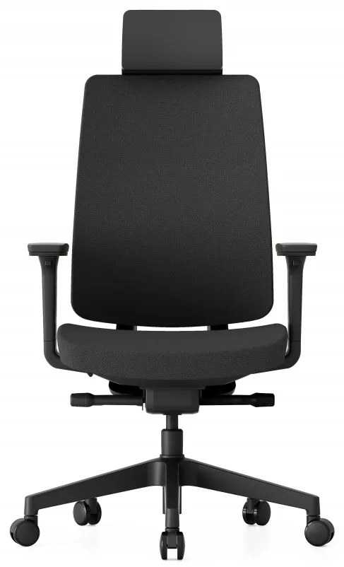 Office Pro Kancelářská ergonomická židle K50 — černá Modrá