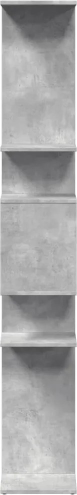 Knihovna betonově šedá 92 x 29 x 188 cm kompozitní dřevo 3310319