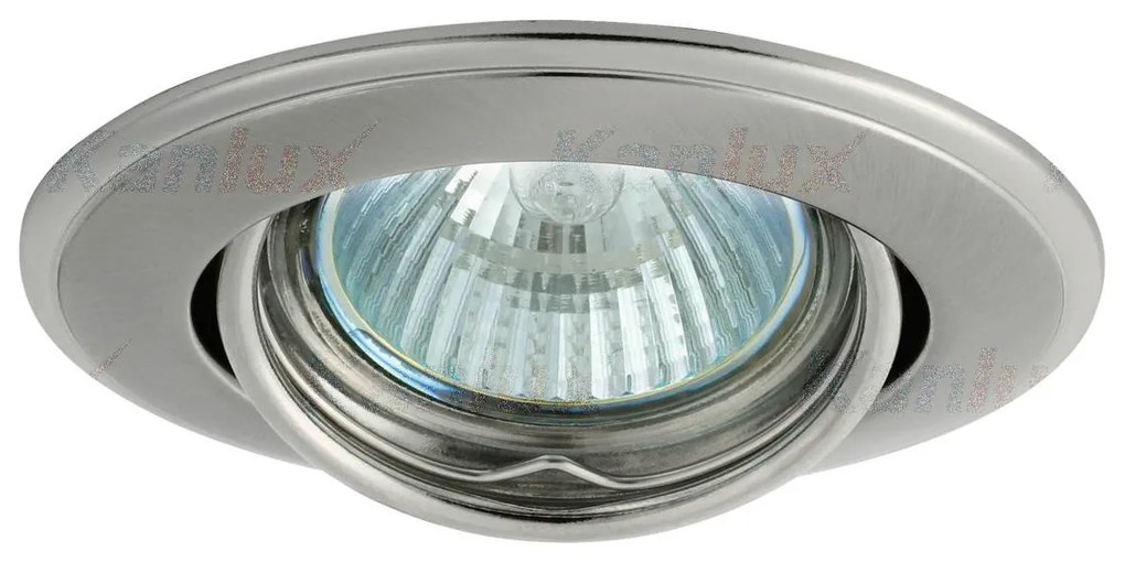 Podhledové bodové flexibilní stropní osvětlení DURON, 1xGX5,3, 50W, 9cm, kulaté, stříbrné K.l.x. DURON