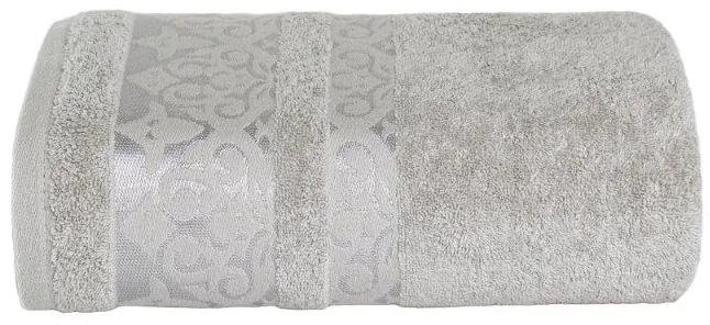 Bavlněný ručník Augustin 100x150 cm šedý