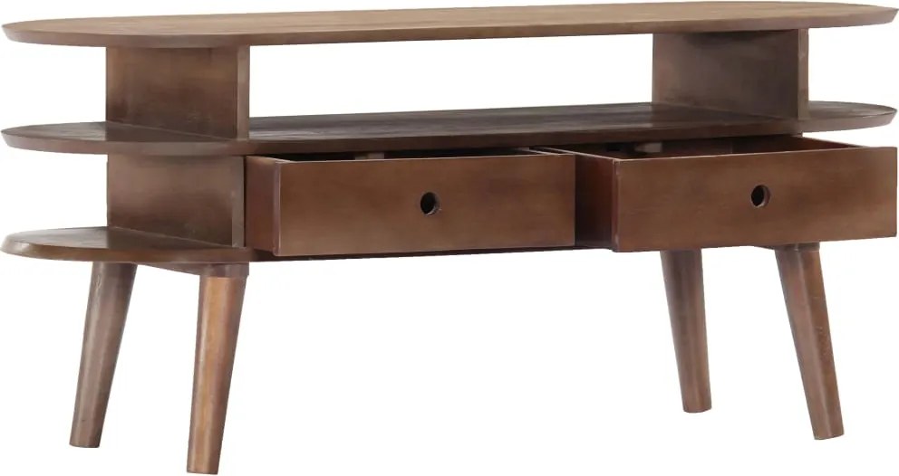 TV stolek 110 x 35 x 50 cm masivní akáciové dřevo 282874