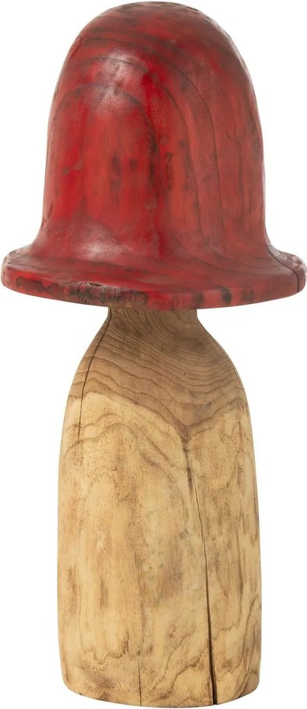 Přírodní dřevěná dekorace houba Mushroom XL - Ø 35*70 cm
