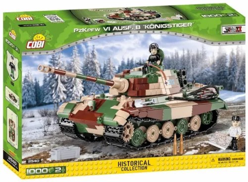 COBI 2540 II WW Panzer VI Tiger Ausf. B Konigstiger, 1000 kostek