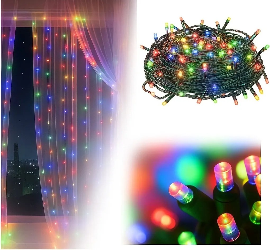 Vánoční světýlka vnitřní multicolor 300 LED