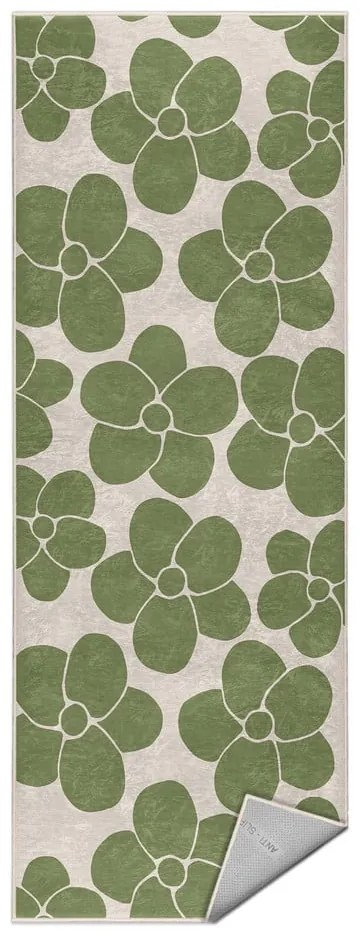Zelený pratelný běhoun 80x200 cm Green Meadow – Mila Home