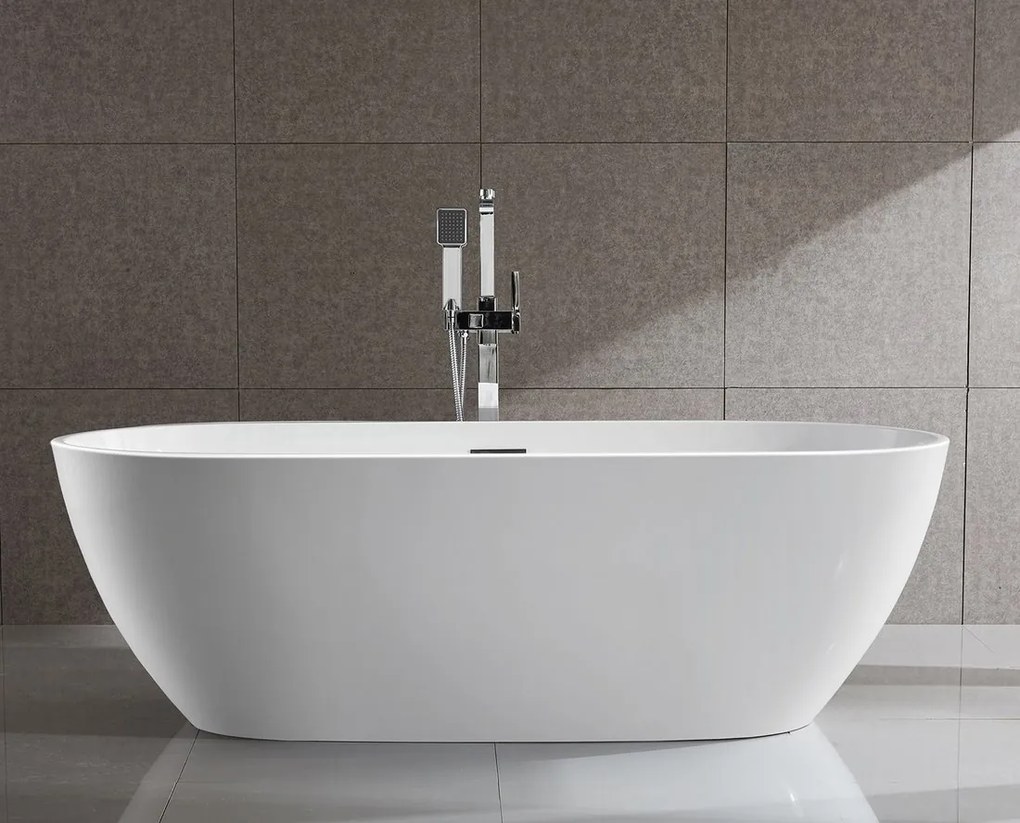Aqualine Aqualine, DOURO volně stojící vana 180x80 cm, bílá, E1880