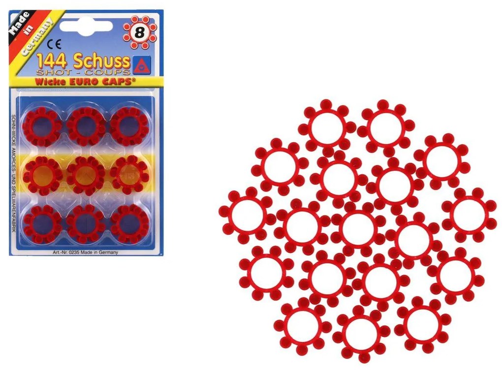 Kapsle "8" ran věneček 144 ran na kartě