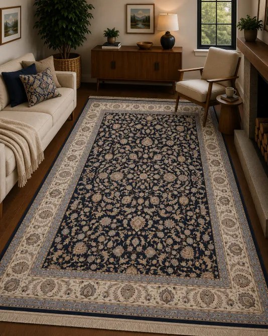 Koberec ANATOLIAN SILK 66524 modrý