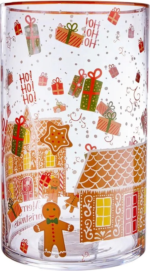 CHRISTMAS DELIGHT Lucerna perníkový panáček 30 cm