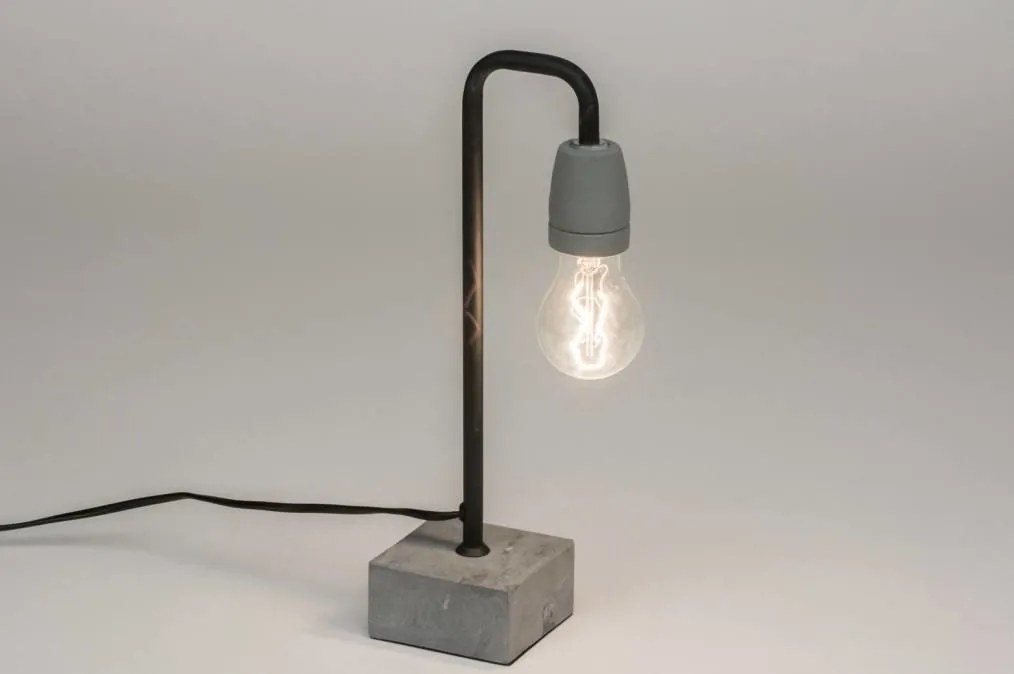 Stolní designová industriální lampa Beton Industry Bulb