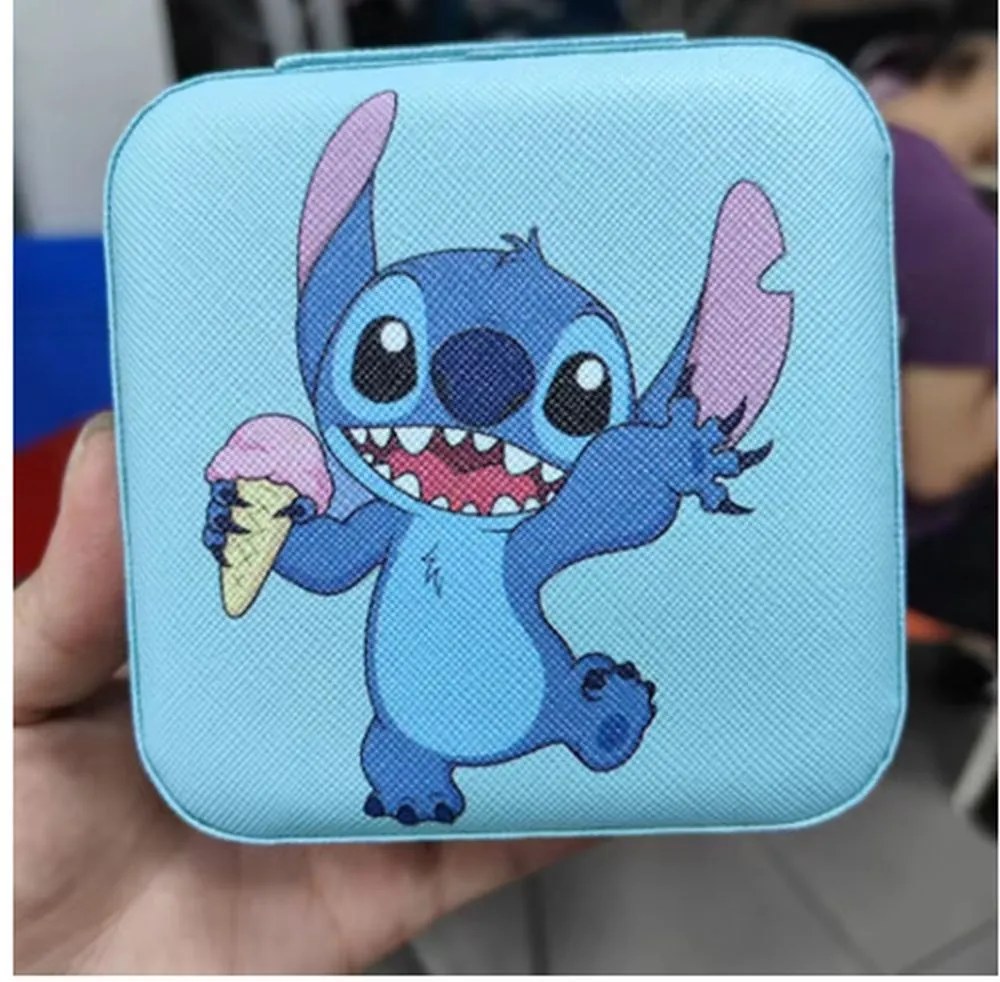 Šperkovnice, prstýnky, řetízky s motivem Lilo & Stitch Varianta: 2) modrá šperkovnice