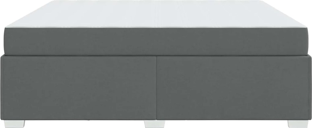 Rám postele s matrací Tmavě šedá 180 x 200 cm textil 3399202
