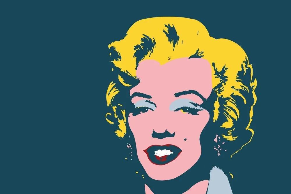 Tapeta Marilyn Monroe v pop art designu - 375x250