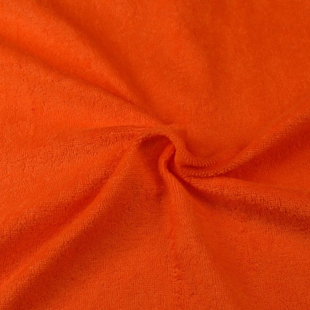 Froté prostěradlo oranžové Rozměr: 160x200