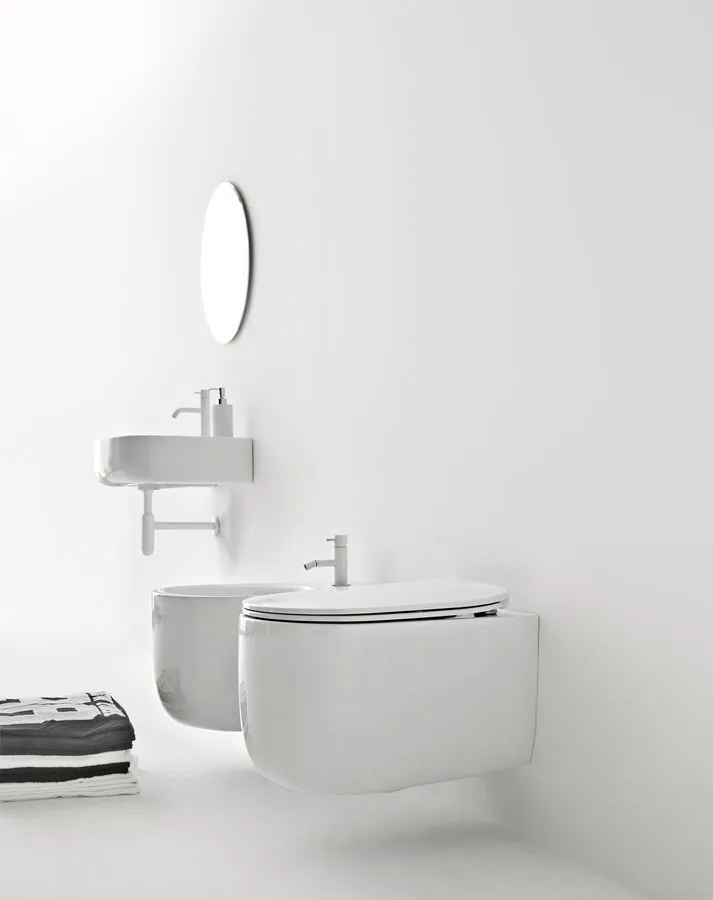 Kerasan Kerasan, NOLITA WC sedátko, SLIM, Soft Close, bílá, 539101
