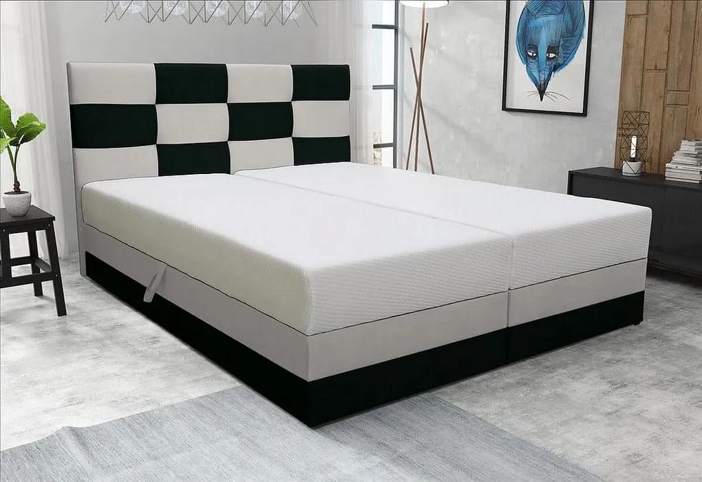 Manželská postel MONA včetně matrace, 160x200, Sawana 14/Sawana 13