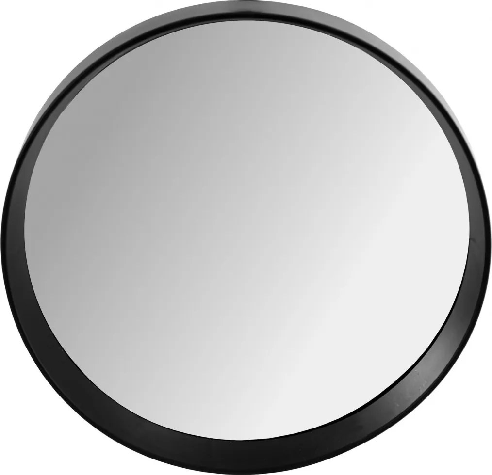 Rea Tutumi, kulaté zrcadlo v černém rámu 39cm, plast JZ-01, HOM-09014
