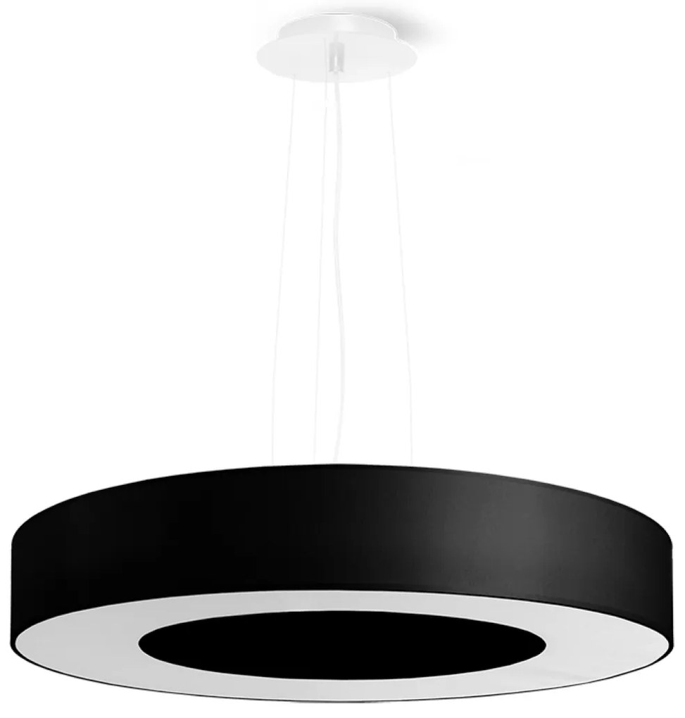 Sollux Lighting Lustr SATURNO SLIM 50 černý
