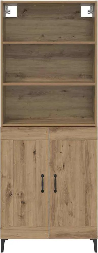 Vysoký bufet 2 ks dub artisan 69,5 x 34 x 180 cm 3403590