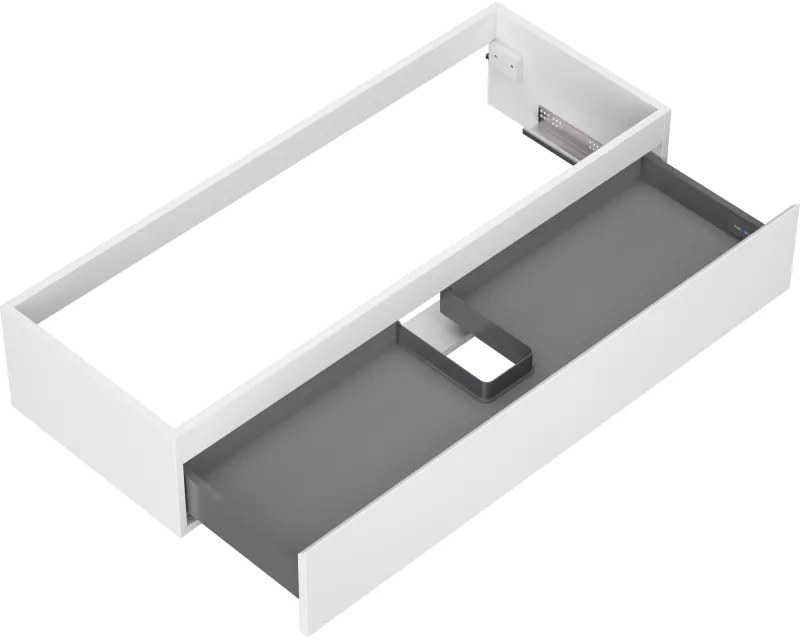 Mexen Orio, koupelnová skříňka 120 cm, 1 zásuvka, bílá matná, 91A10-12023-1-BF01