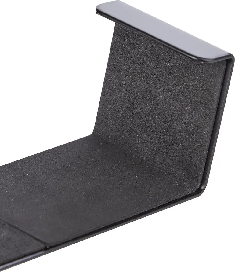 BASIC Věšák na dveře s 2 háčky - černá
