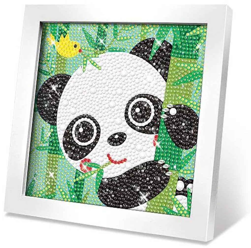 _Ostatní 1_ Kreativní set obraz s kamínky panda 17cm w050831