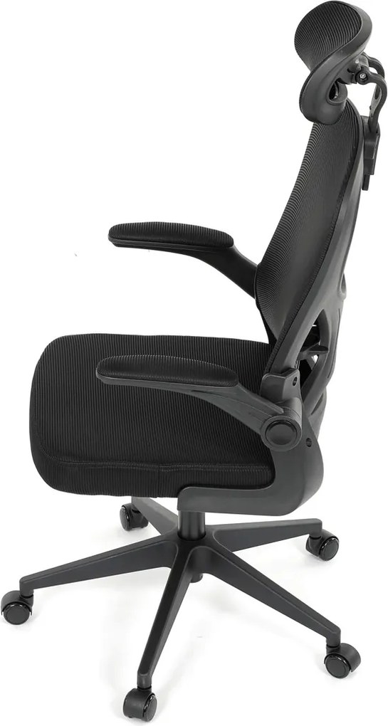 Ergonomická kancelářská židle ALEXANDRE - černá síťovina