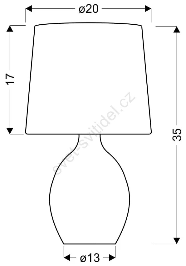 Candellux Stolní lampa AMBON 1xE14/40W/230V bílá CA0262