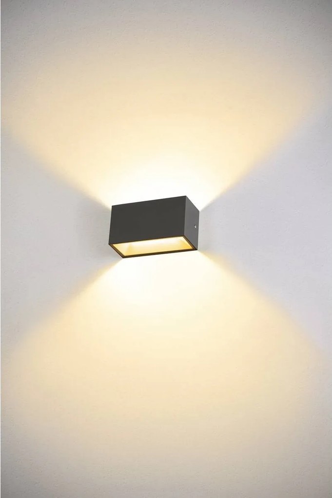 LA 1005151 SITRA M WL UP/DOWN venkovní LED nástěnné přisazené svítidlo antracit CCT switch 3000/4000 K - BIG WHITE (SLV)