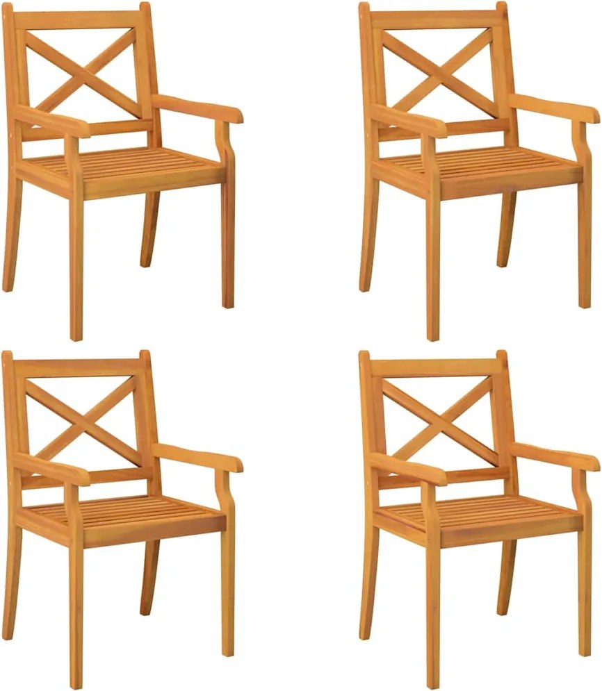 5dílný zahradní jídelní set masivní akáciové dřevo 3058000