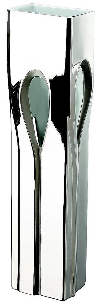 ROSENTHAL LAPP ZAHA HADID Váza platinová 45 cm +
