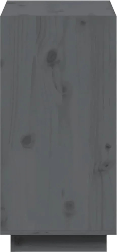 vidaXL Knihovna 60 x 35 x 71 cm masivní dřevo borovice [810861] Barva: Šedá