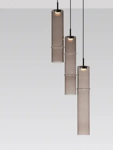 Designový lustr Sano 3 Smoky