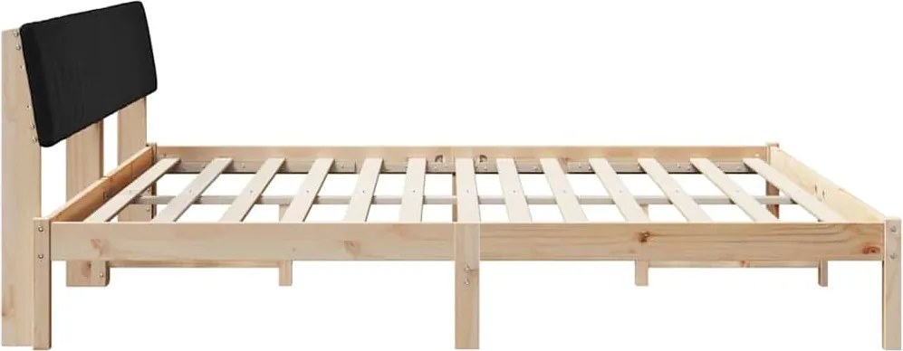 Rám postele Hnědo-černá 200 x 200 cm Masivní borovicové dřevo 3394350