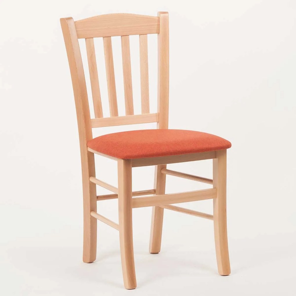 Stima Židle PAMELA s čalouněným sedákem buk LUX hnědá 12