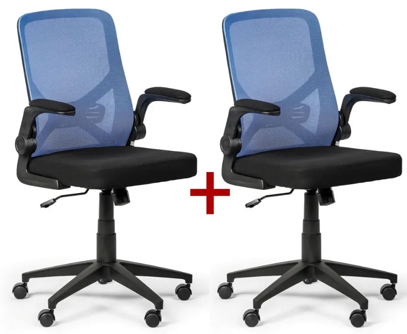 Kancelářská židle FLEXI 1+1 ZDARMA, modrá