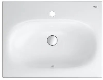 Grohe Essence - Umyvadlo s přepadem 60x46 cm, PureGuard, alpská bílá 3956800H