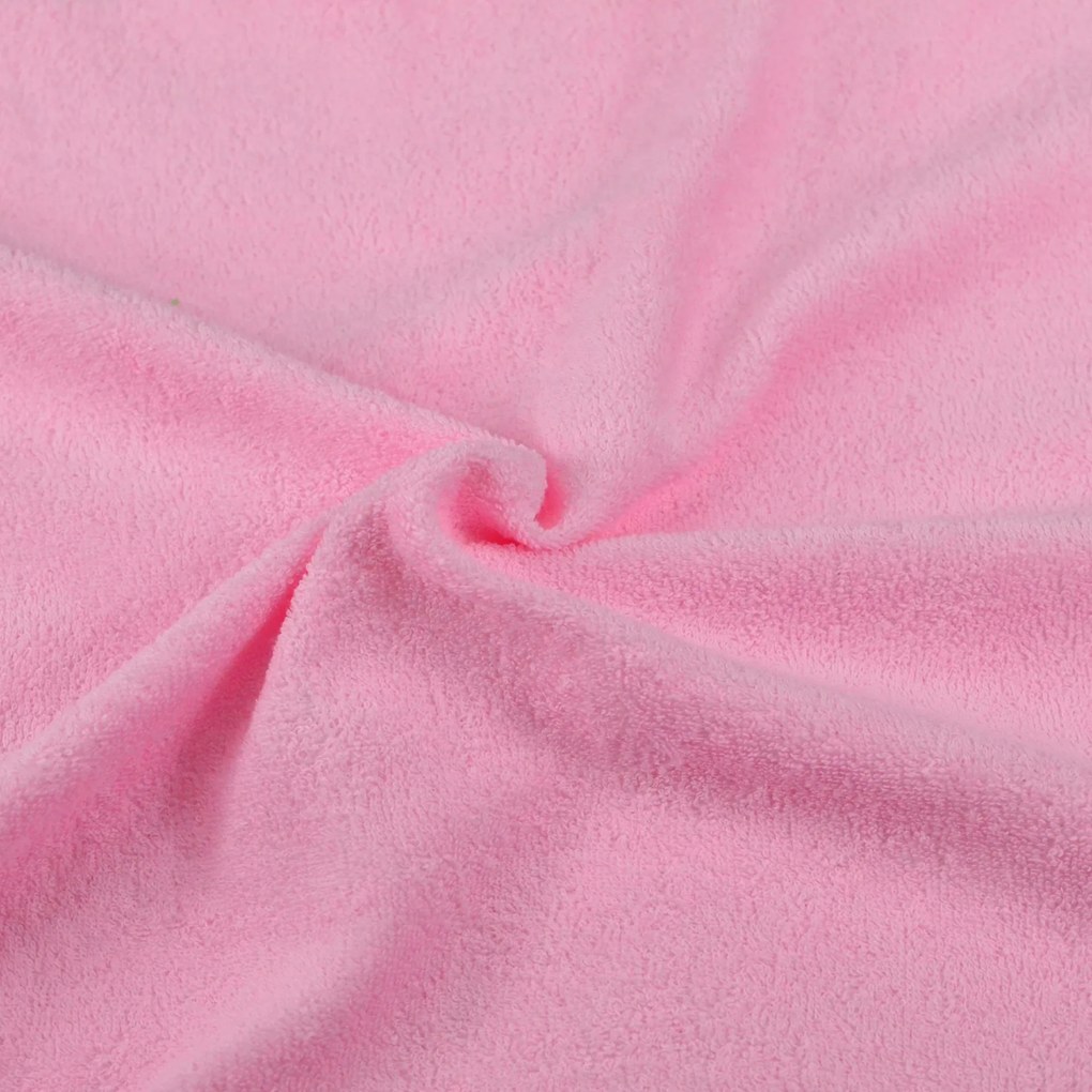 Froté prostěradlo růžové Rozměr: 200x200
