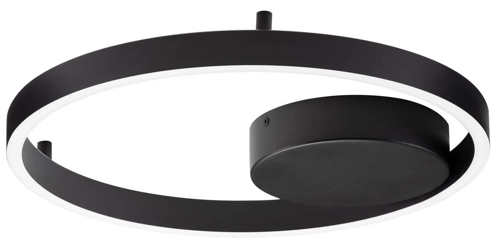 LED stmívatelně černé designové stropní svítidlo Hedra