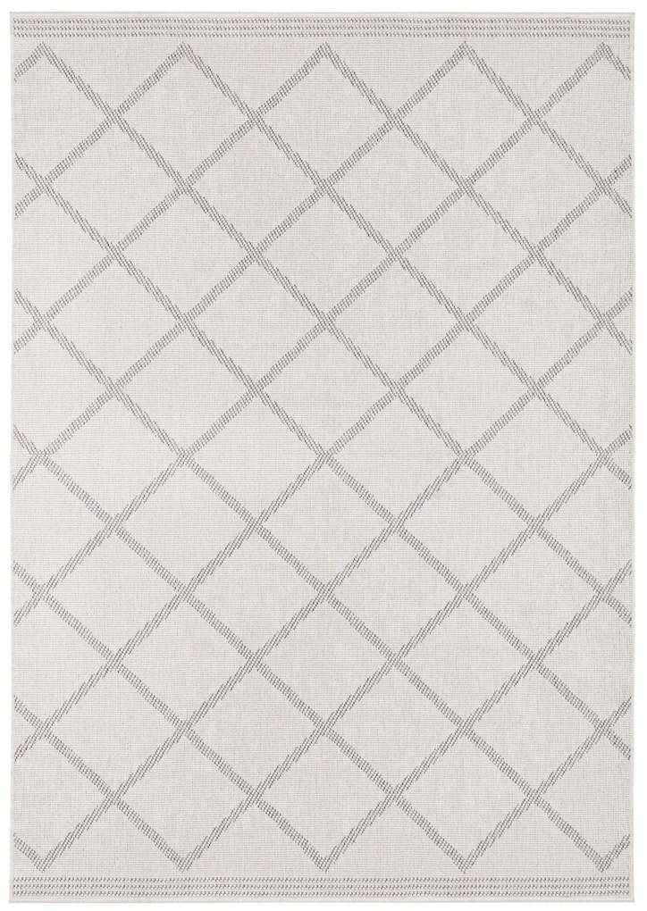 Hanse Home, Kusový koberec Twin Supreme 103760 Corsica Grey/Cream – na ven i na doma, 80x250, šedá, chodba / předsíň