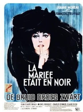 Plakát Nevěsta byla v černém, F. Truffaut, 1968, 30x40cm
