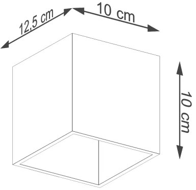 Sollux SL.0058 - Nástěnné svítidlo QUAD 1 1xG9/8W/230V šedá