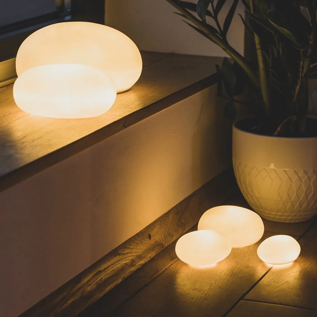 Räder LED svítící porcelánový oblázek, velký