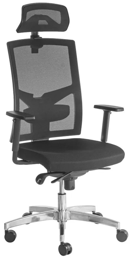 ALBA Ergonomická kancelářská židle DESALUTE - černá síťovina / nosnost 150 kg