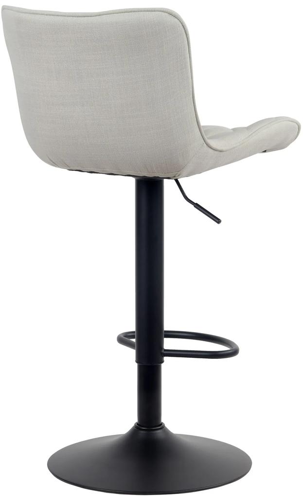 Barové židle Millom - 2 ks - látkové čalounění | krémové