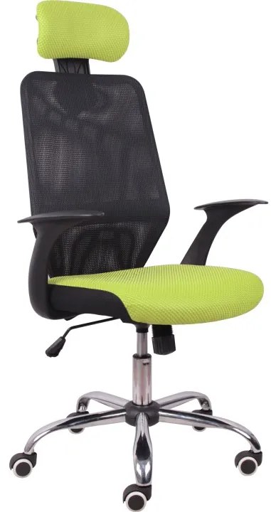 Kancelářská židle v jednoduchém moderním provedení zelená REYES