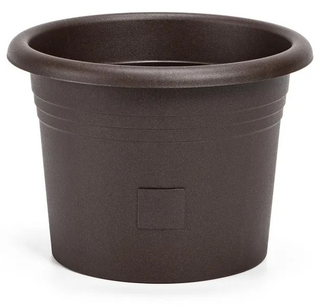 Plastia Samozavlažovací květináč Narza pr. 35 cm, čokoláda, pr. 35 cm